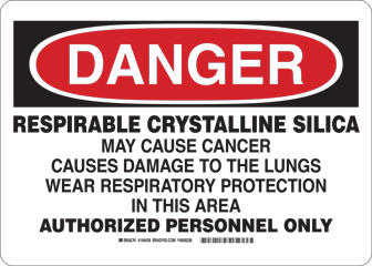 Silica Signage Compliance | OSHA Silica Rule Summary | BRADY